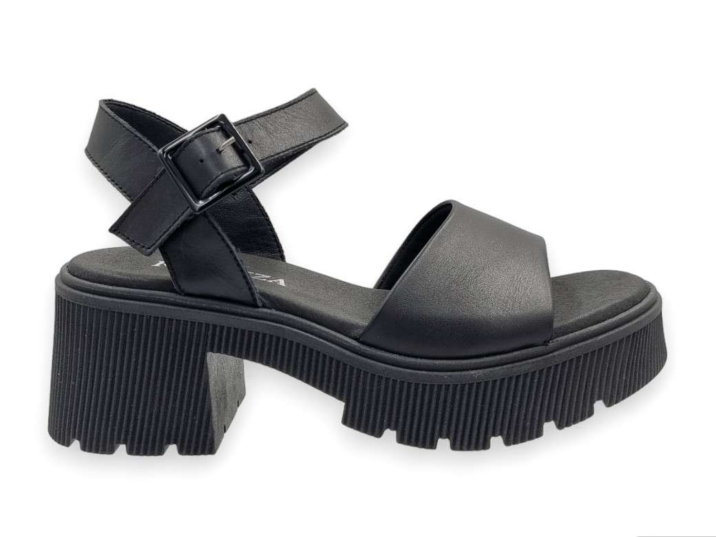 Ragazza 01242 Μαύρα Γυναικεία Πέδιλα| papoutsomania.gr