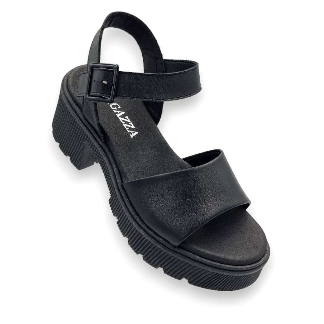 Ragazza 01242 Μαύρα Γυναικεία Πέδιλα| papoutsomania.gr