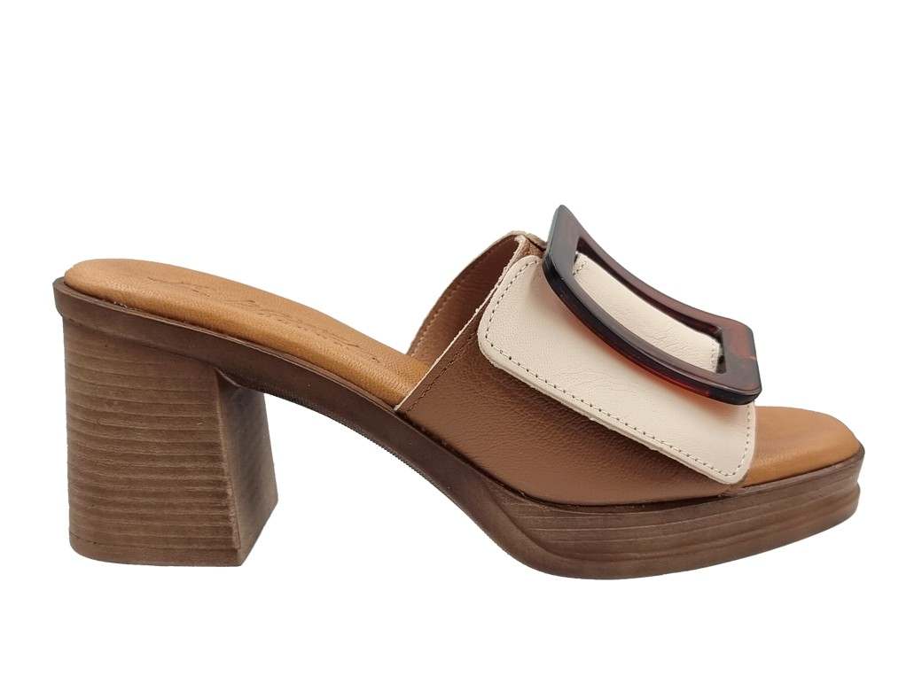 Boxer donna 97022 10-025 Μπεζ Mules | papoutsomania.gr